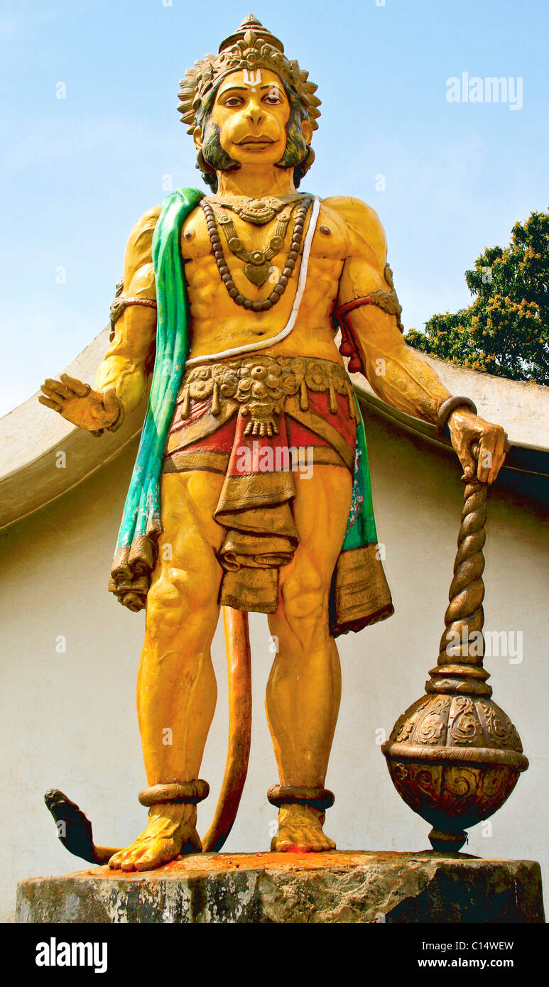 hanuman the hindu monkey god at dharamsala haryana Stock Photo - Alamy