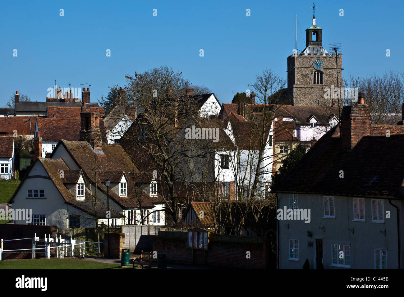 Church Tower, Finchingfield Stock Photo - Alamy