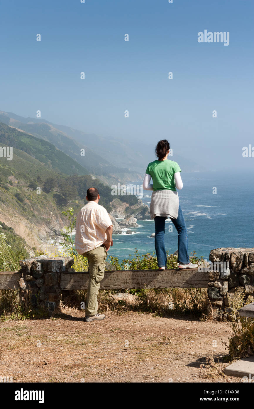 Woman looking out ocean waves hi-res stock photography and images - Alamy