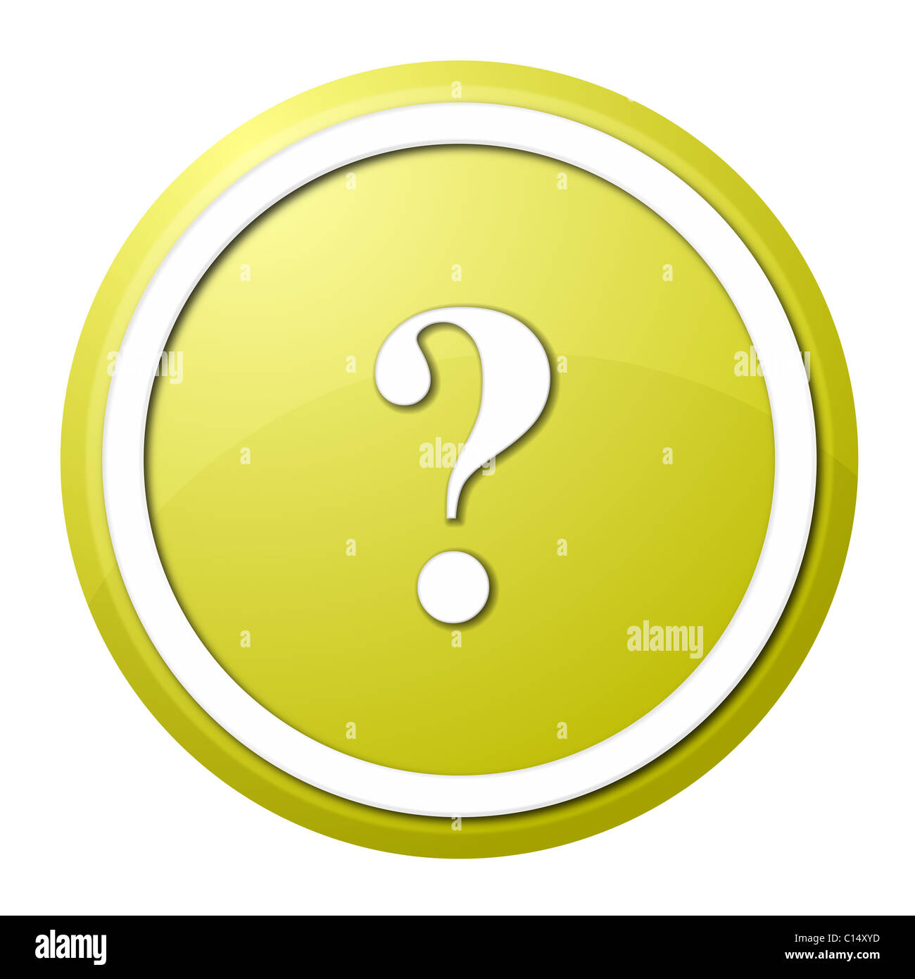 round question mark button Stock Photo - Alamy