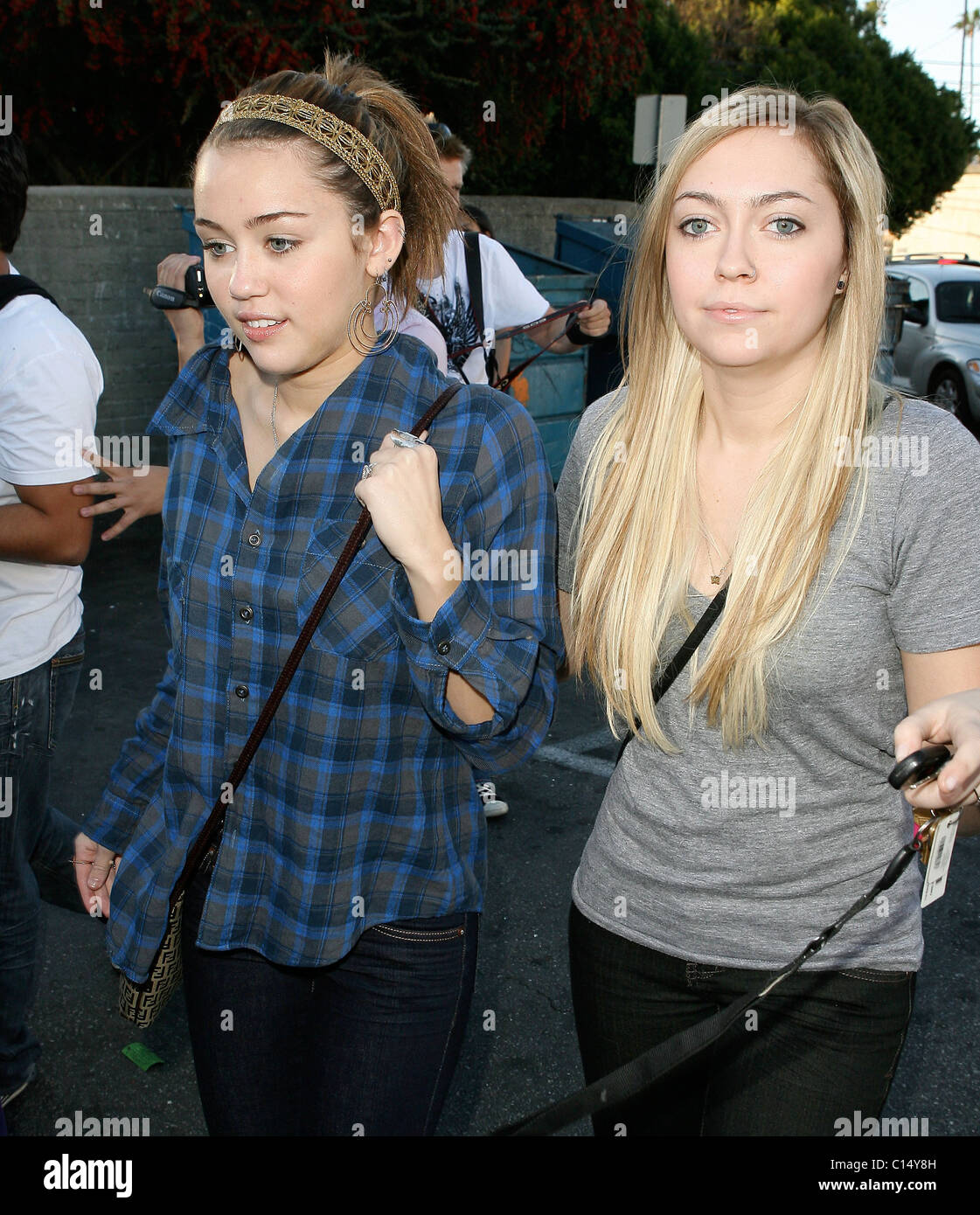 Miley Cyrus Out shopping with a friend in Hollywood Los Angeles ...