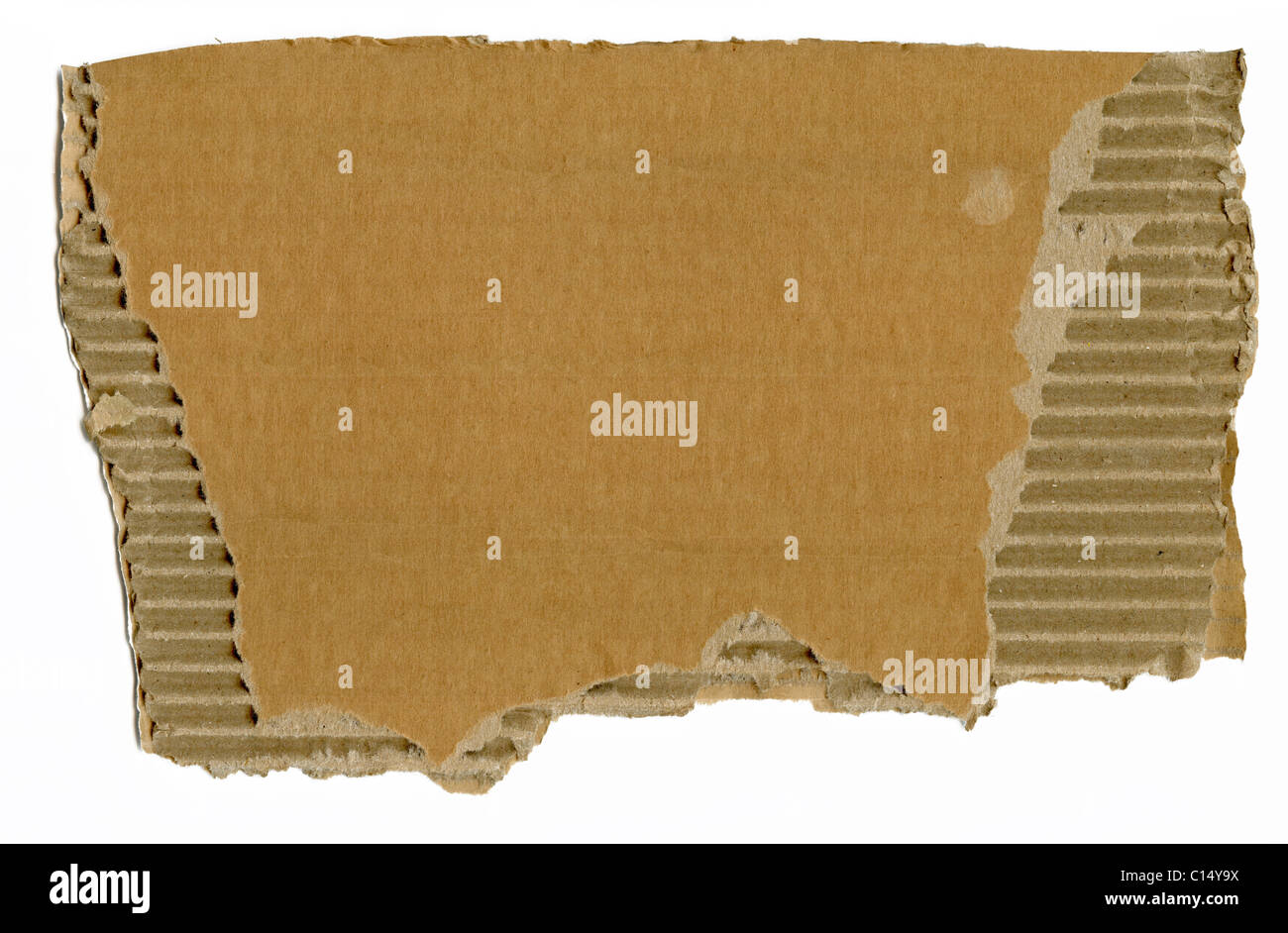 Piece of cardboard on white background Stock Photo - Alamy