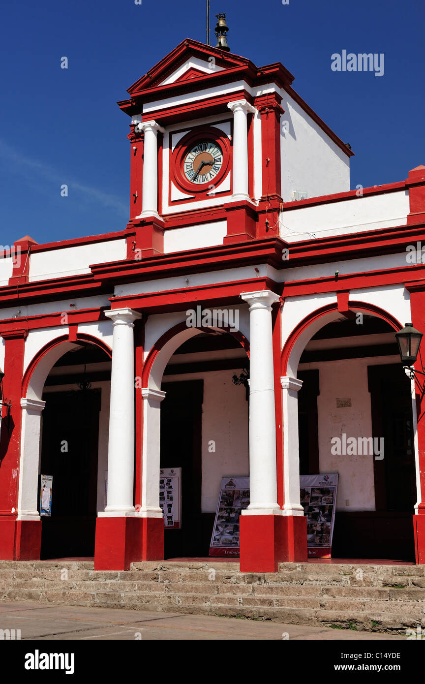 Municipal Building in Tepoztlan, Morelos State, Mexico Stock Photo - Alamy