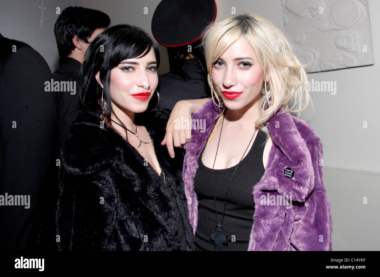 Lisa Origliasso and Jessica Origliasso of The Veronicas VIP Beauty Bar ...