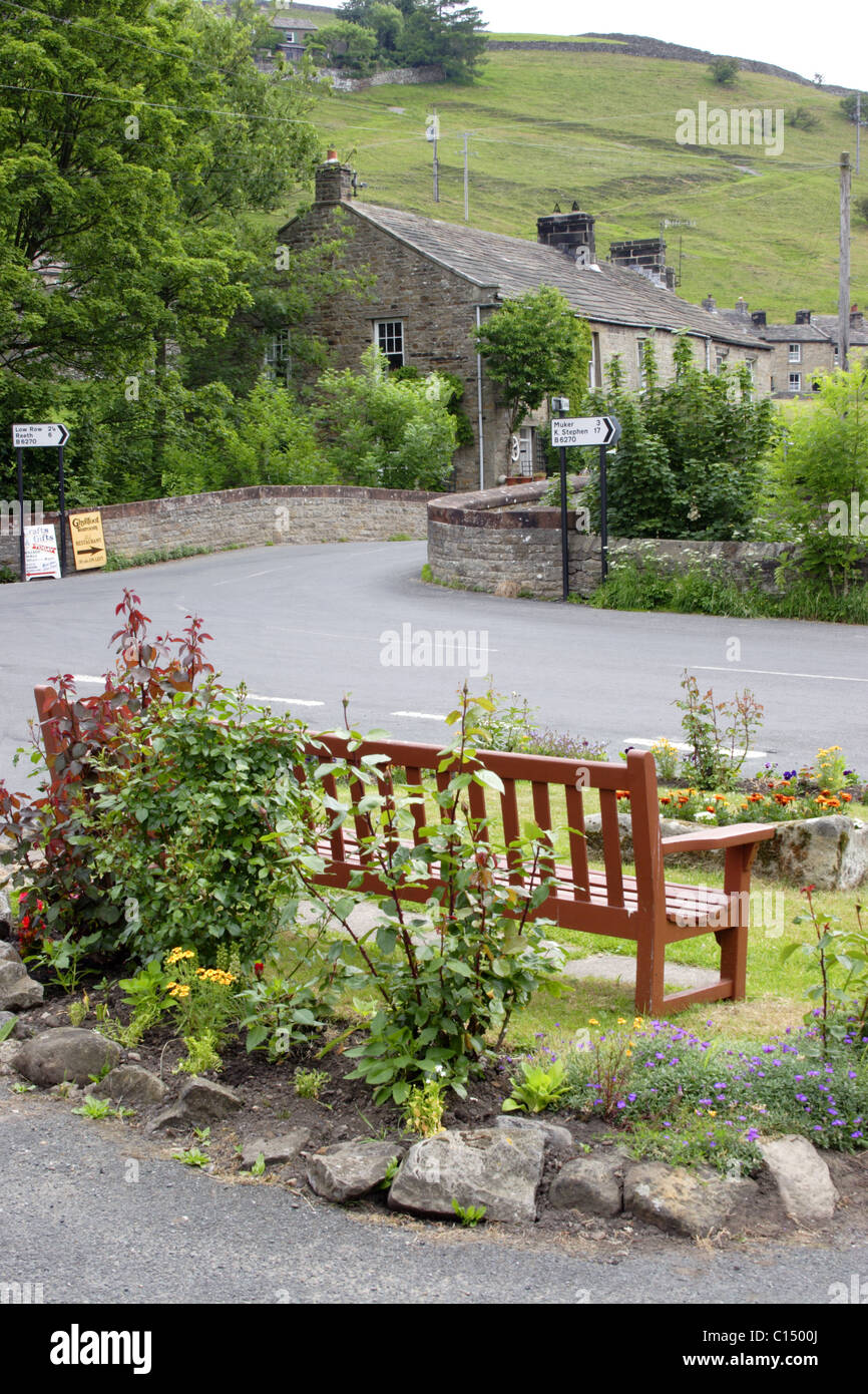 Gunnerside village, summer, Swaledale, Yorkshire Dales, UK Stock Photo ...