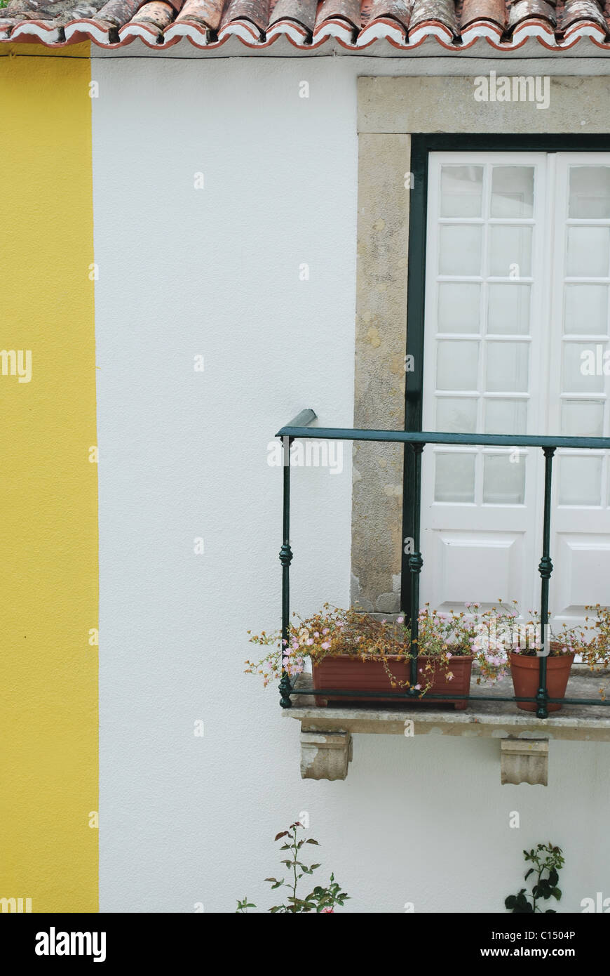 photo of a beautiful and traditional window balcony in Sintra Stock ...