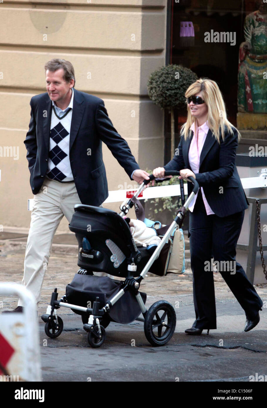 Bernd Schuster takes a walk through the city of Madrid with his ...