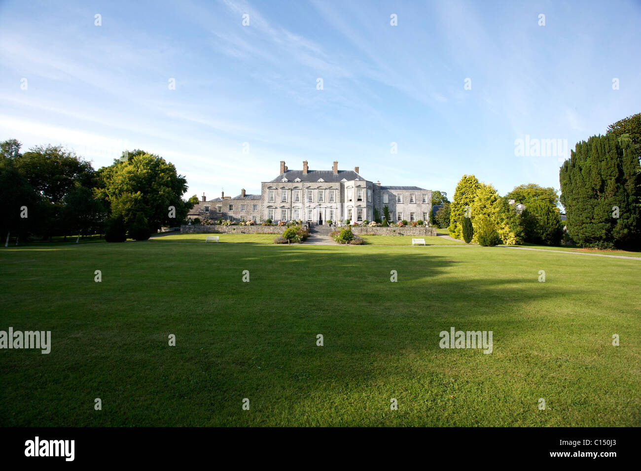 The rear of Durrow Castle and its grounds in Durrow county Carlow ...