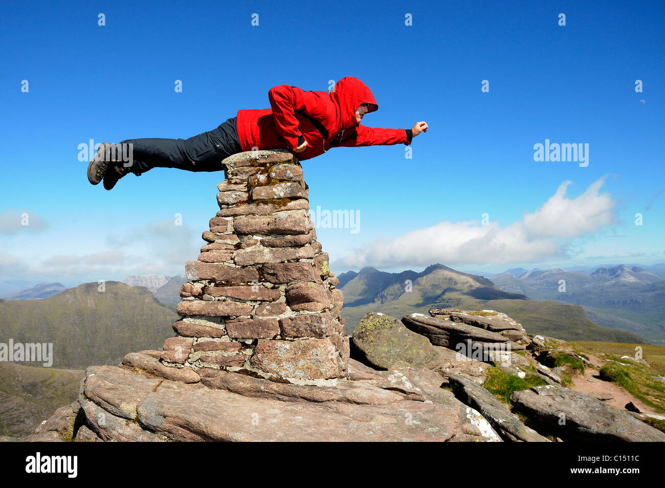 Man Flying Like Superman