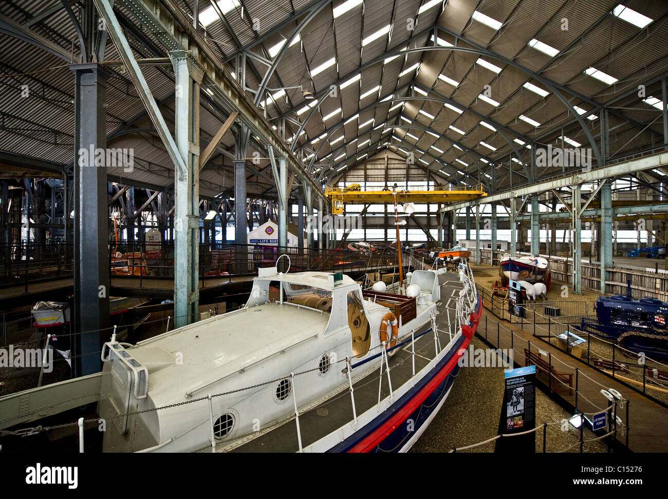 A static display at the Chatham Historic Dockyard in Kent. Photograph ...