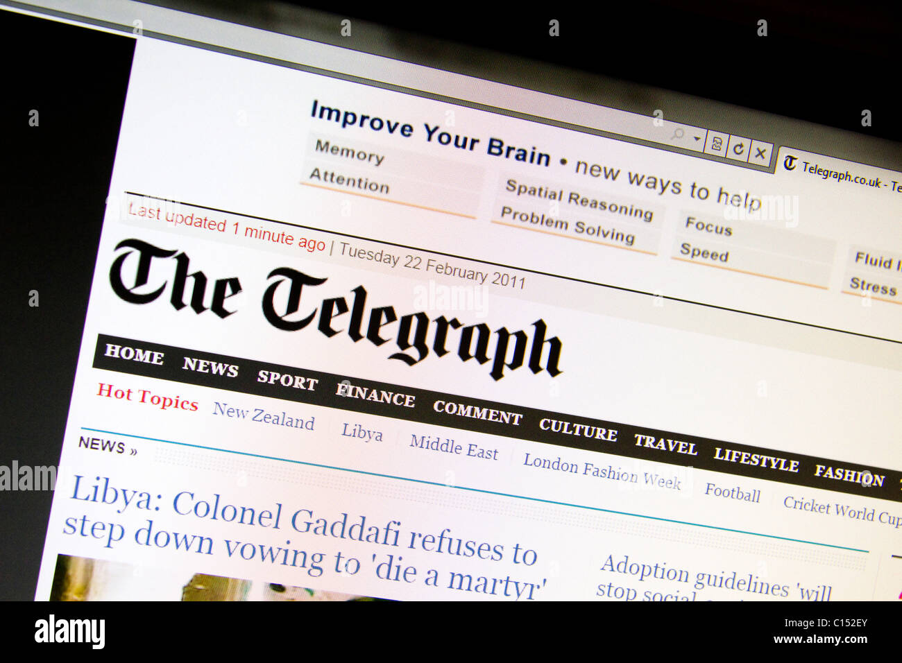 The telegraph logo hi-res stock photography and images - Alamy