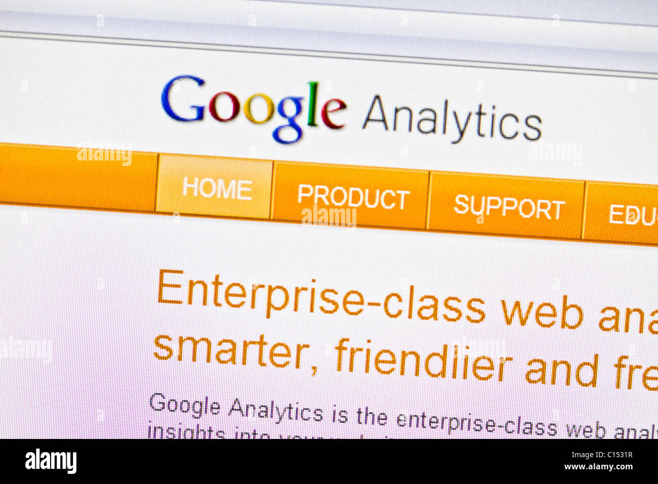 Google website displayed on computer screen Stock Photo - Alamy