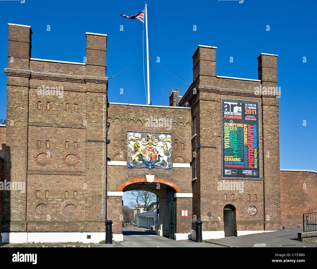 The entrance to Chatham Historic Dockyard in Kent. Photograph by Gordon ...