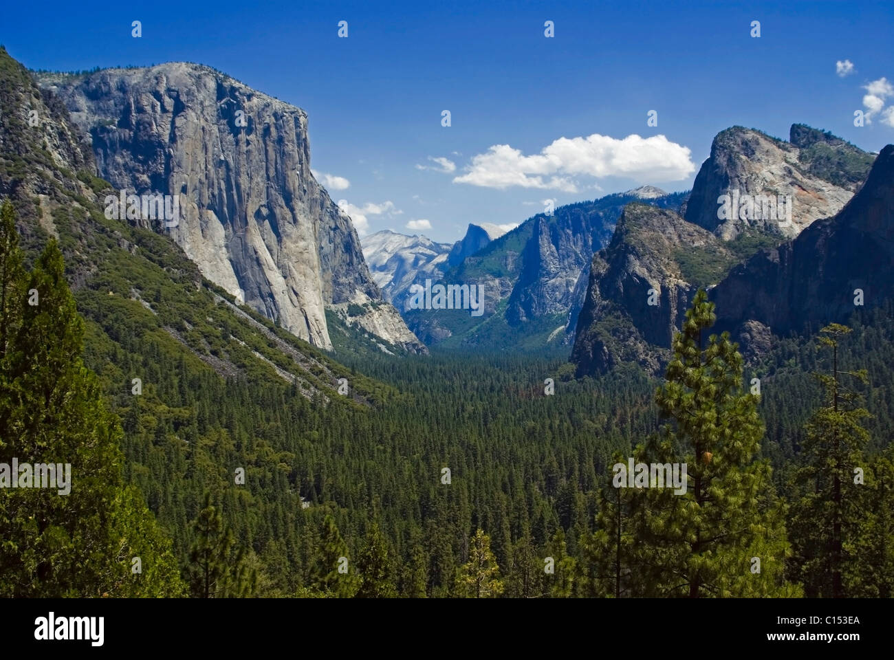 Tunnel View from Inspiration Point Stock Photo - Alamy