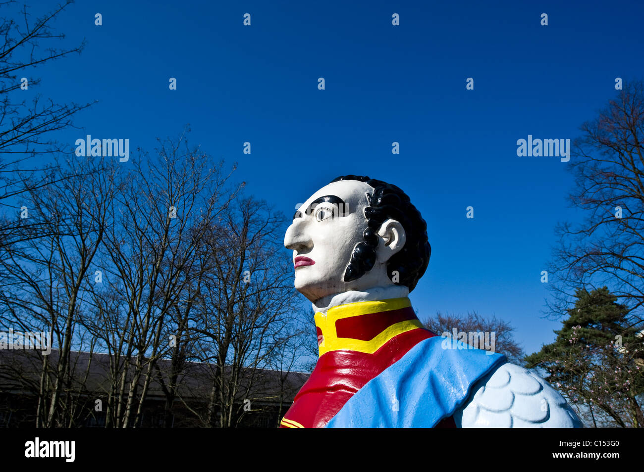 The figurehead of HMS Wellesley at Chatham Historic Dockyard Stock ...