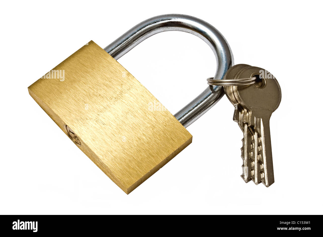 Padlock isolated on white background Stock Photo - Alamy