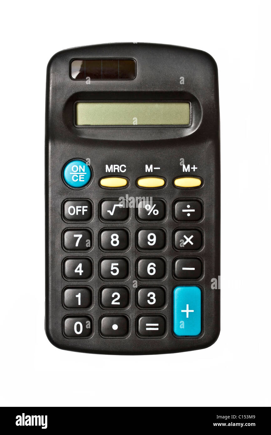 Black calculator calculation background Cut Out Stock Images & Pictures ...