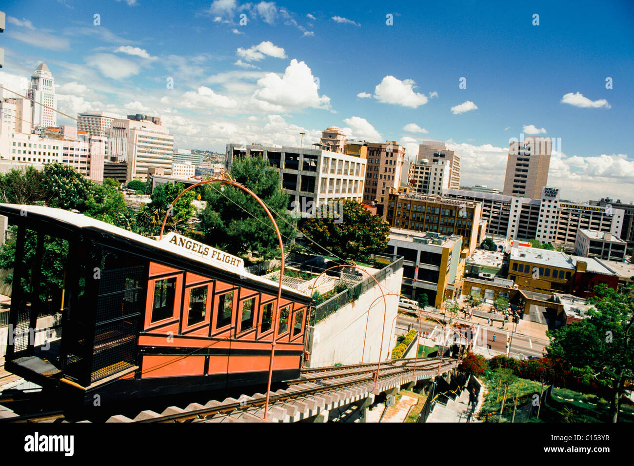 Cable car in Los Angeles Stock Photo - Alamy