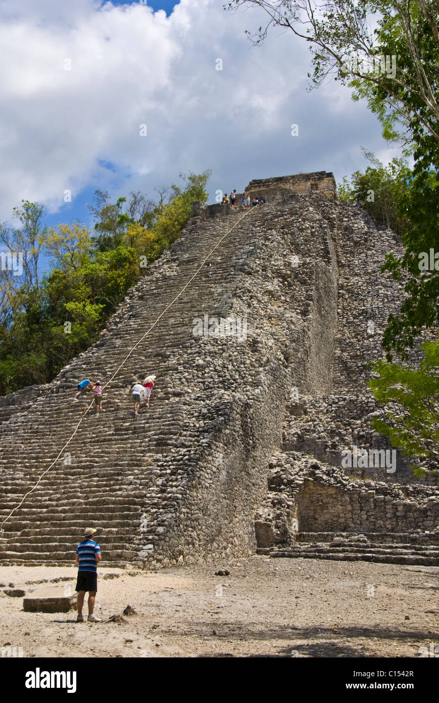 The Nohoch Pyramid Stock Photo - Alamy