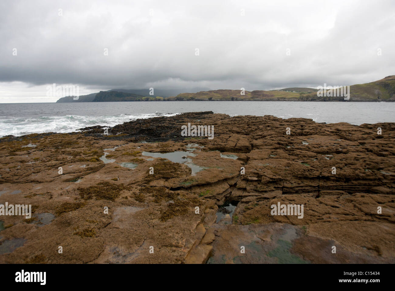 A view across the bay of Muckros in Western Ireland Stock Photo - Alamy