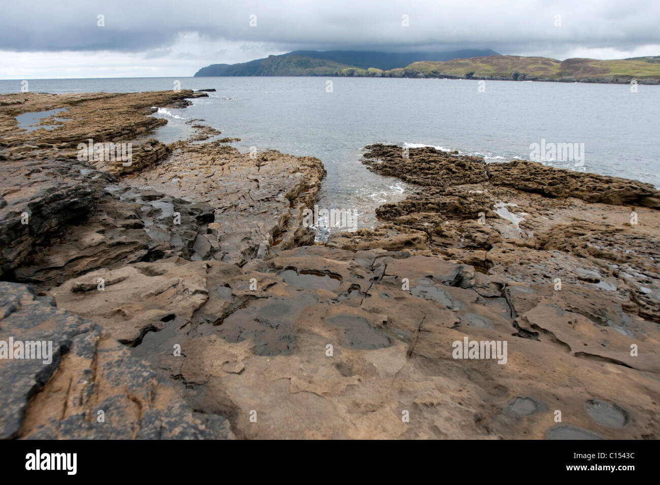 A view across the bay of Muckros in Western Ireland Stock Photo - Alamy