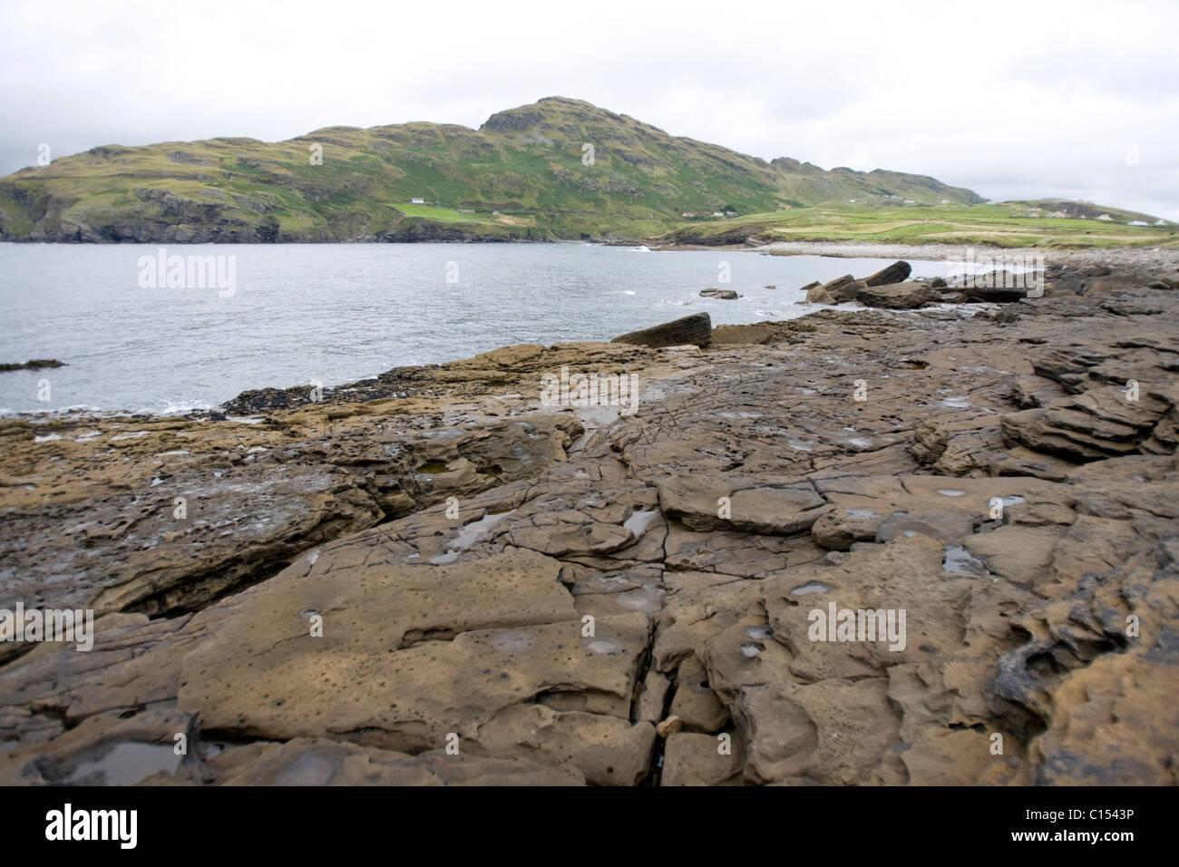 A view across the bay of Muckros in Western Ireland Stock Photo - Alamy