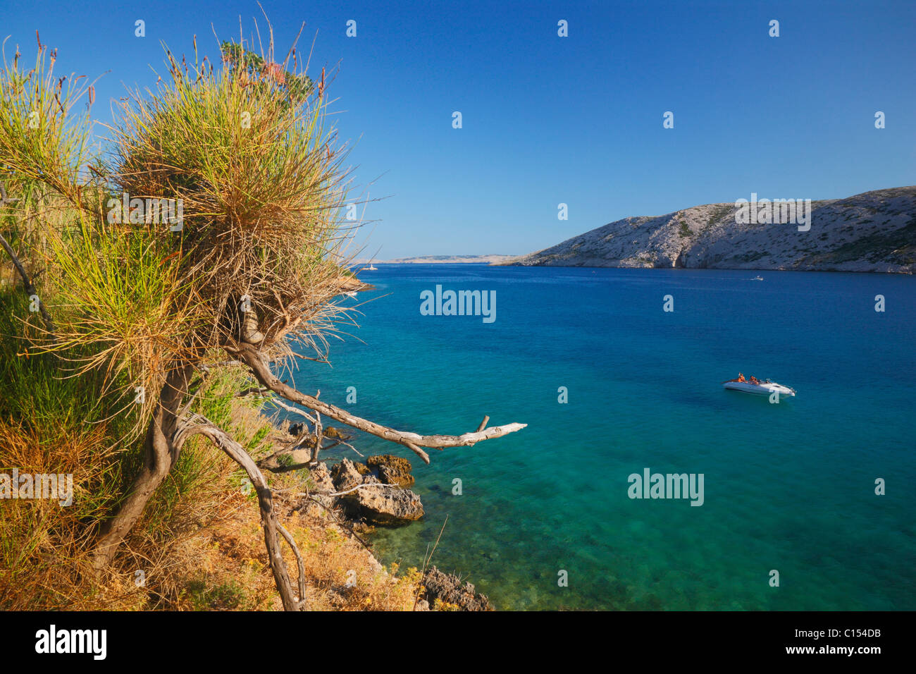 Landscape on island Rab Stock Photo - Alamy