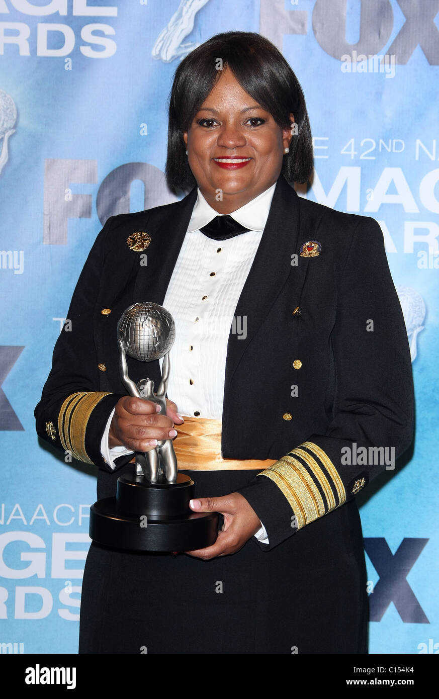 DR. REGINA M. BENJAMIN 42ND NAACP IMAGE AWARDS PRESSROOM. DOWNTOWN LOS ...