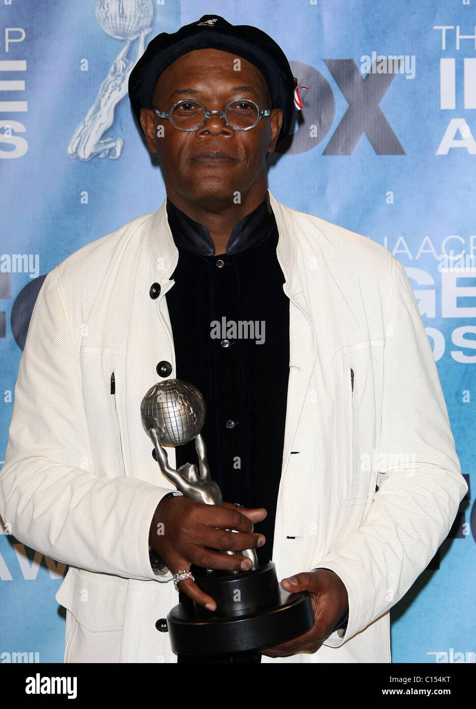 SAMUEL L. JACKSON 42ND NAACP IMAGE AWARDS PRESSROOM. DOWNTOWN LOS ...