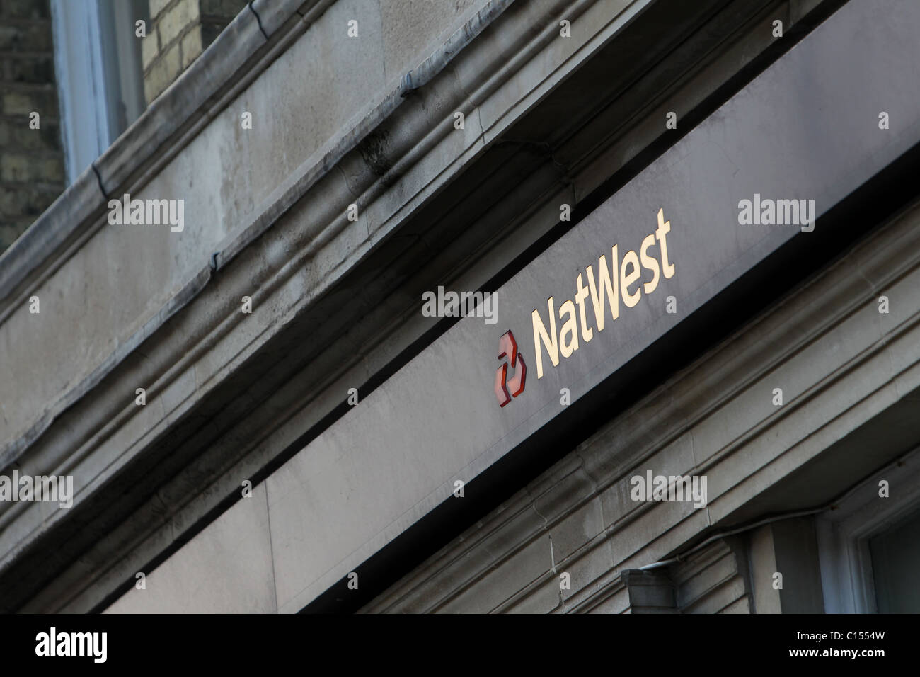 General view of a Natwest Bank sign and logo, Hove, East Sussex, UK ...