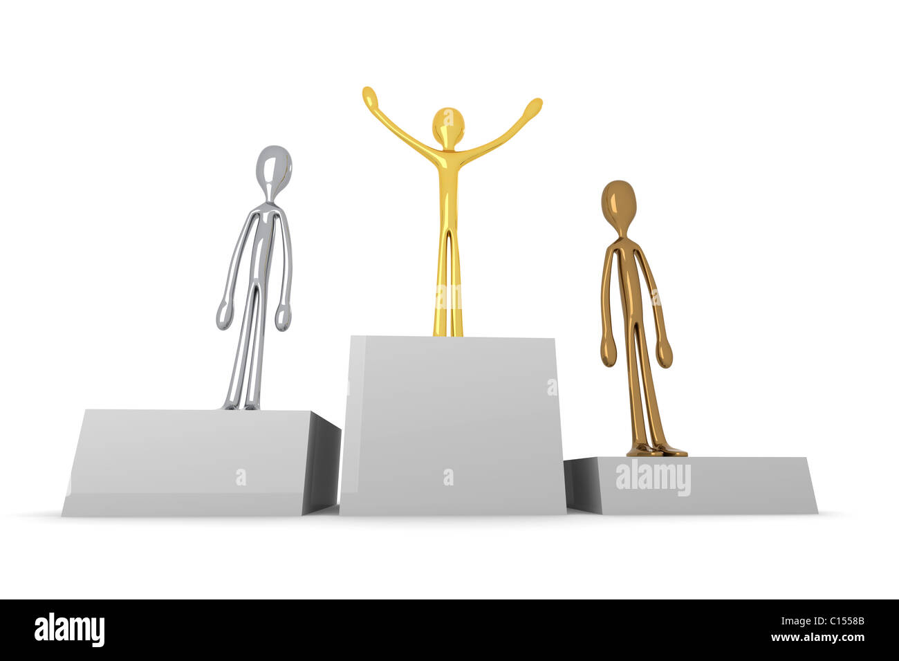 Gold, Silver and bronze Winners Stock Photo - Alamy