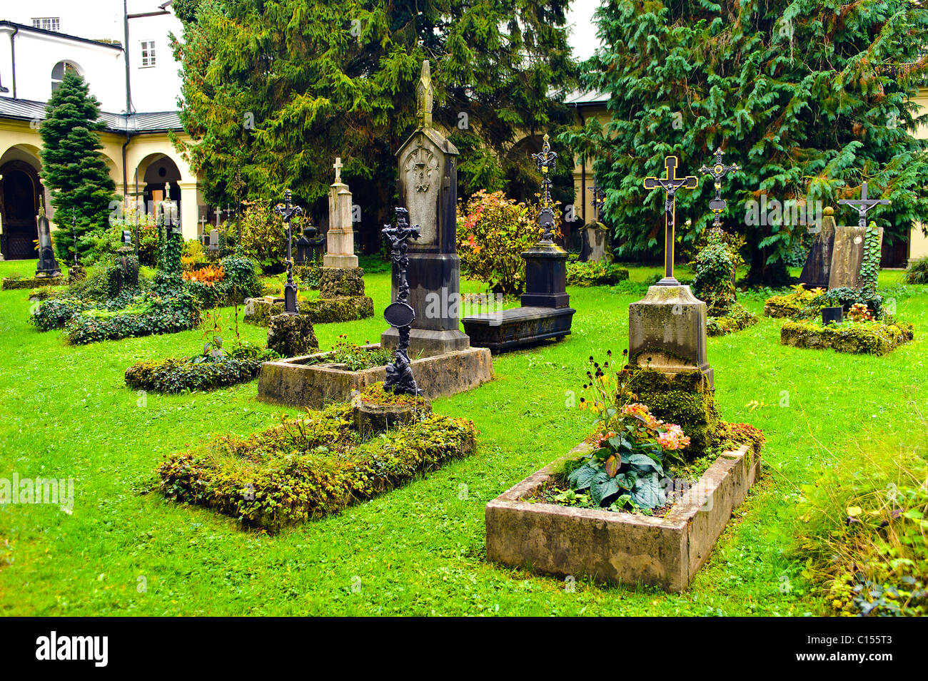 Mozart family plot at St. Sebastian's cemetary where Leopold Mozart and ...