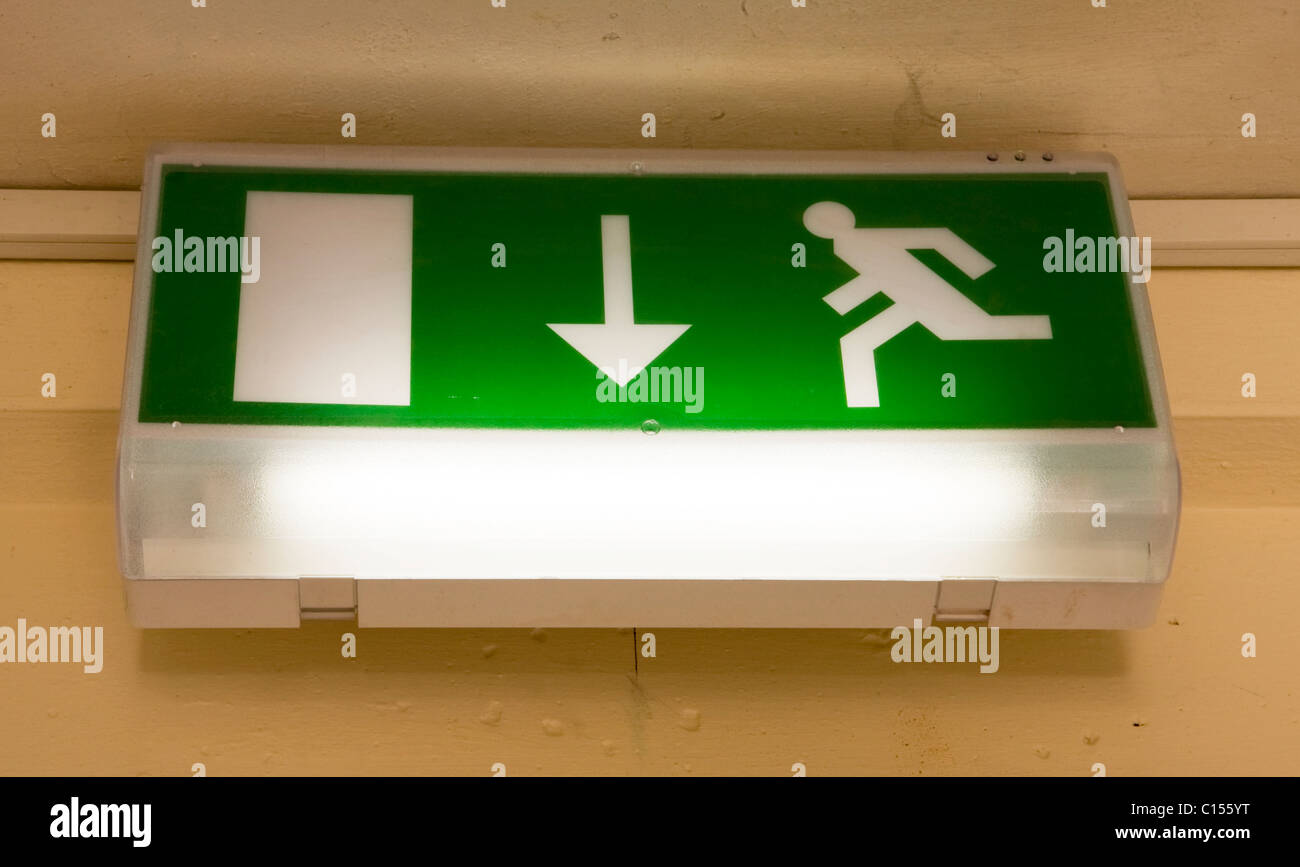 Fire exit lights hi-res stock photography and images - Alamy
