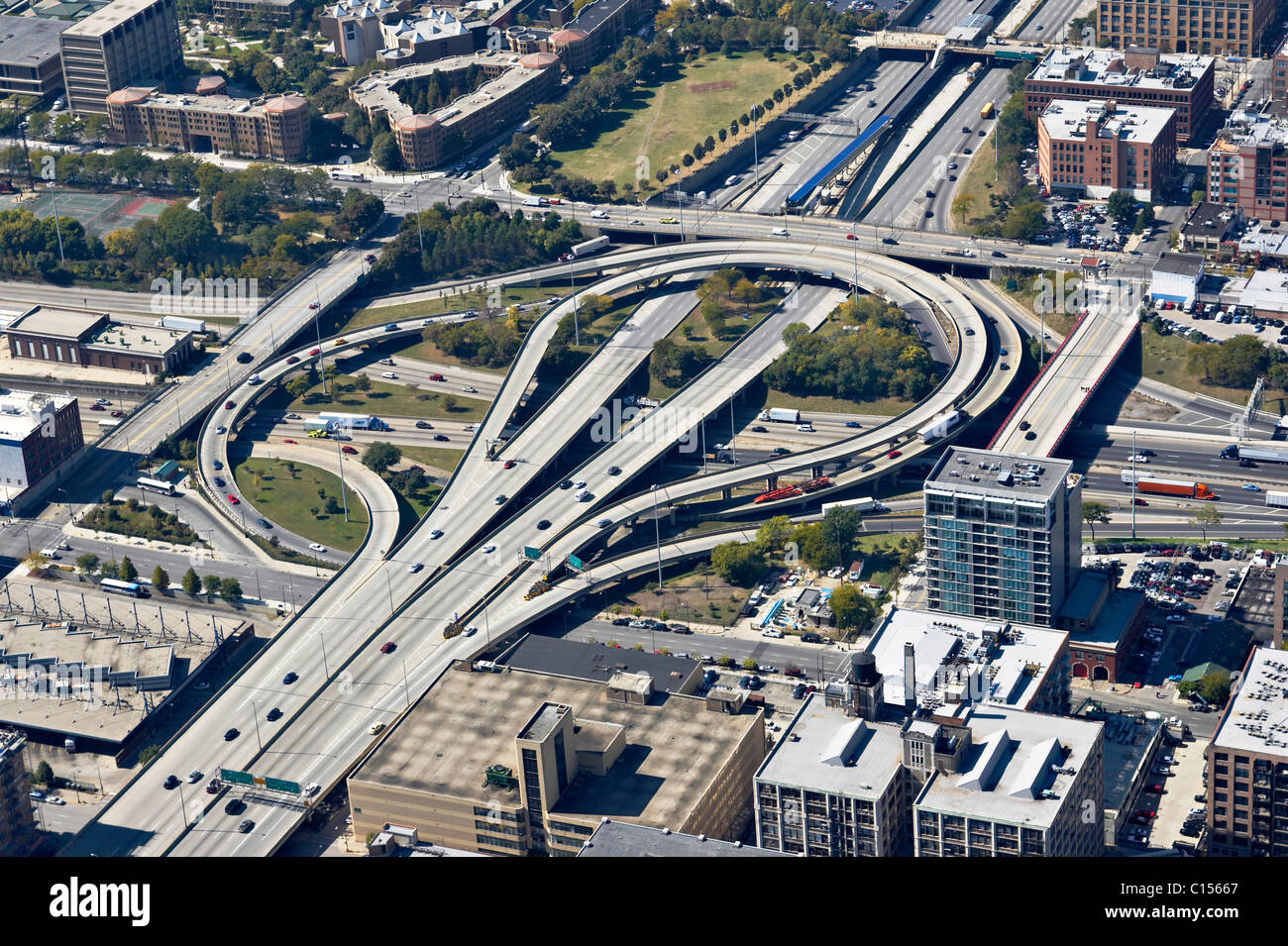 Cloverleaf road roads hi-res stock photography and images - Alamy