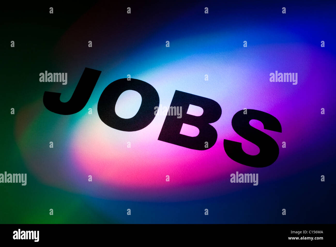 Color light word jobs background hi-res stock photography and images ...
