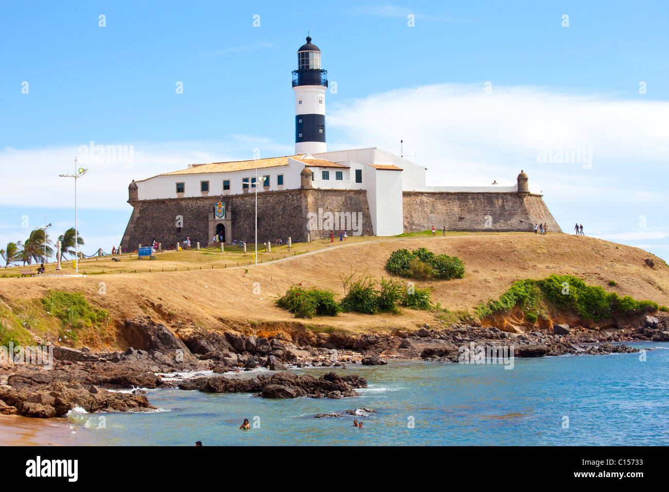 Farol de Barra (lighthouse), Forte de Santo Antonio da Barra, Salvador ...