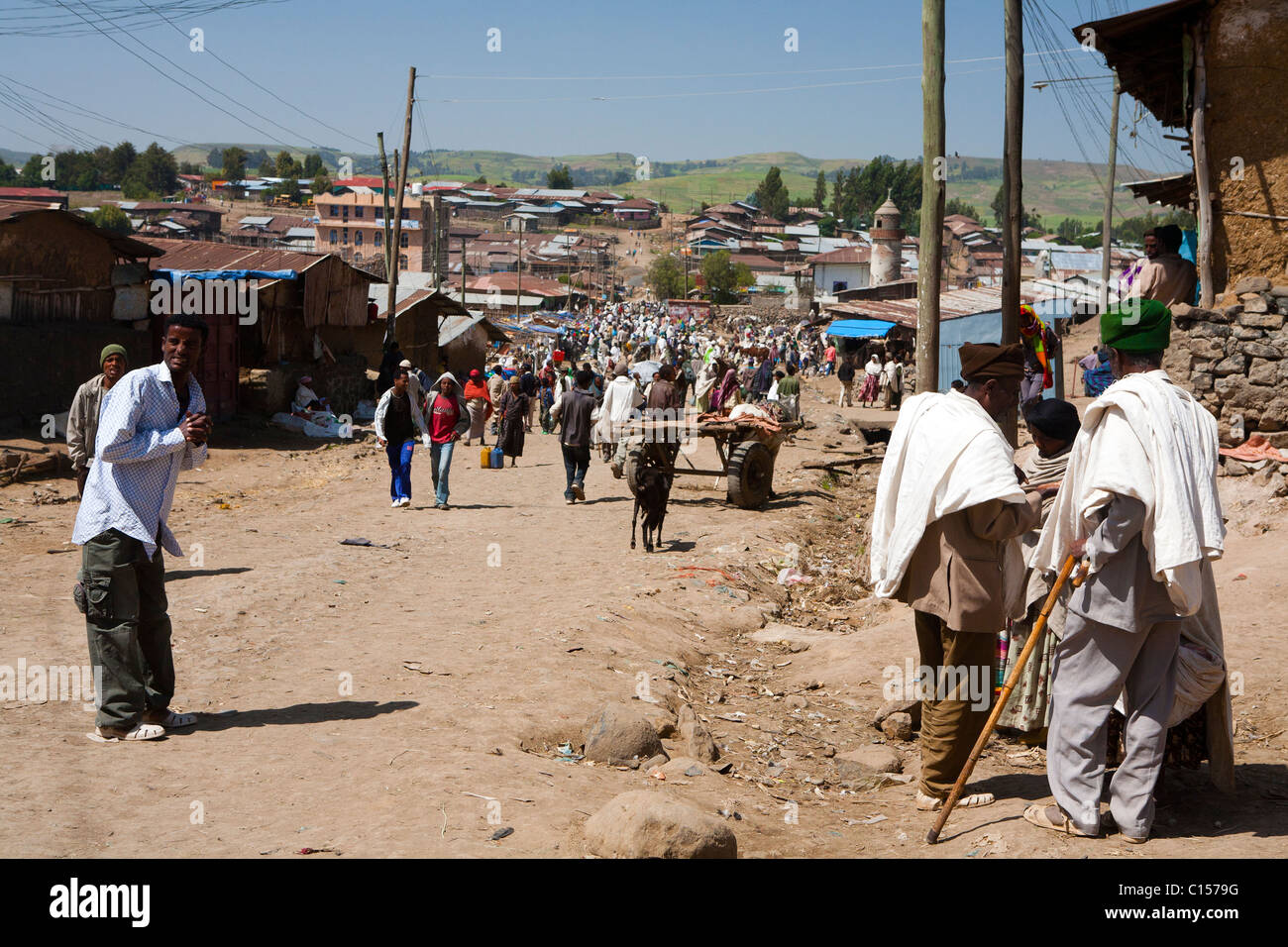 Market day at Debark Stock Photo - Alamy