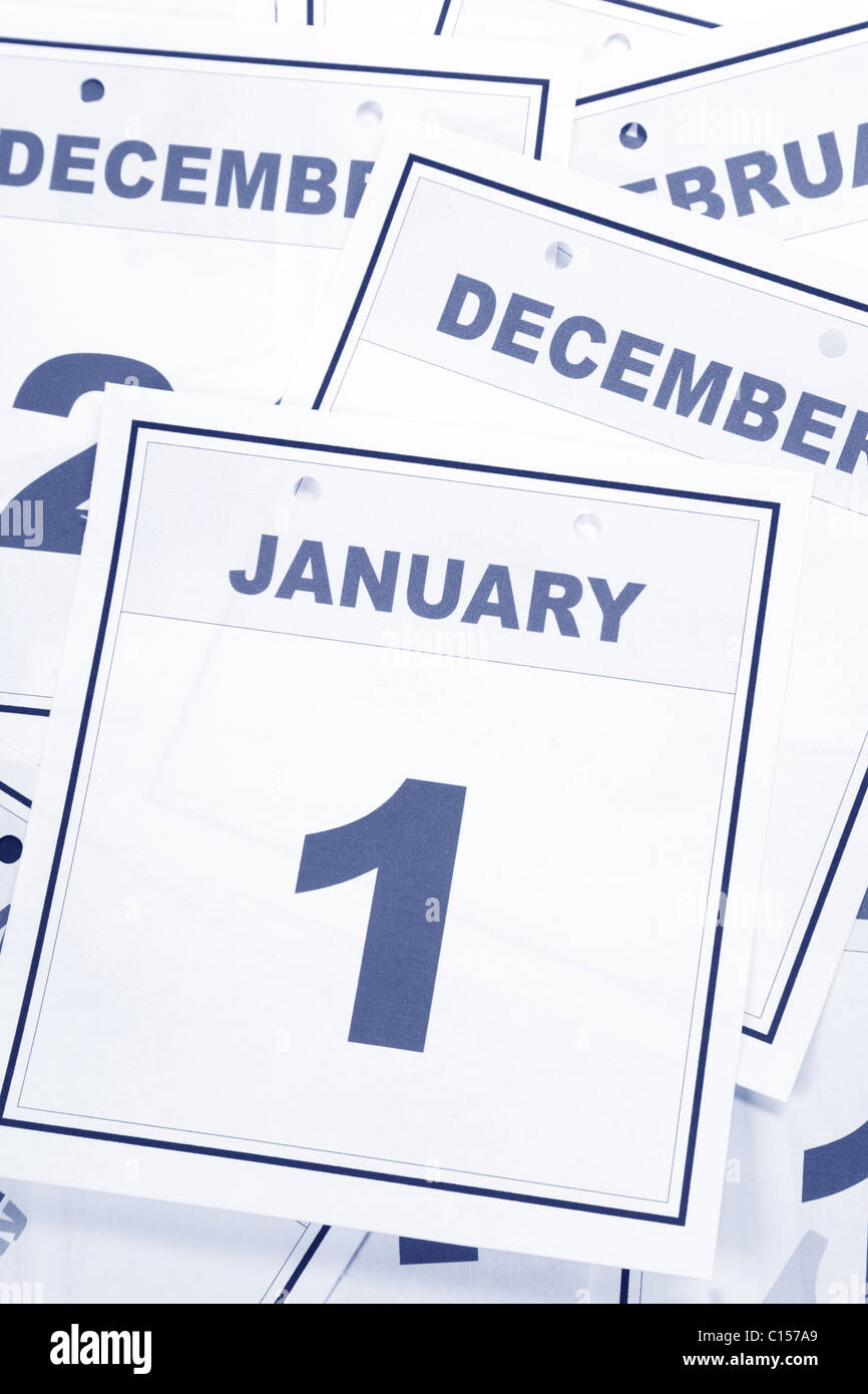 New Year, calendar date January 1 for background Stock Photo - Alamy