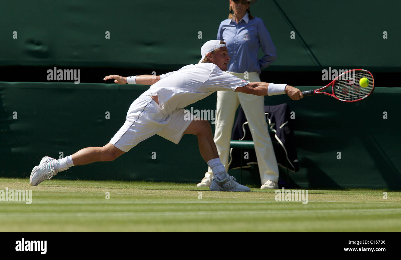 Lleyton Hewitt, Australia, in action at the All England Lawn Tennis ...