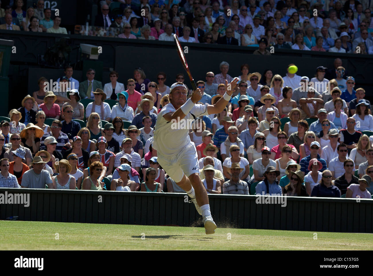 Lleyton Hewitt, Australia, in action at the All England Lawn Tennis ...