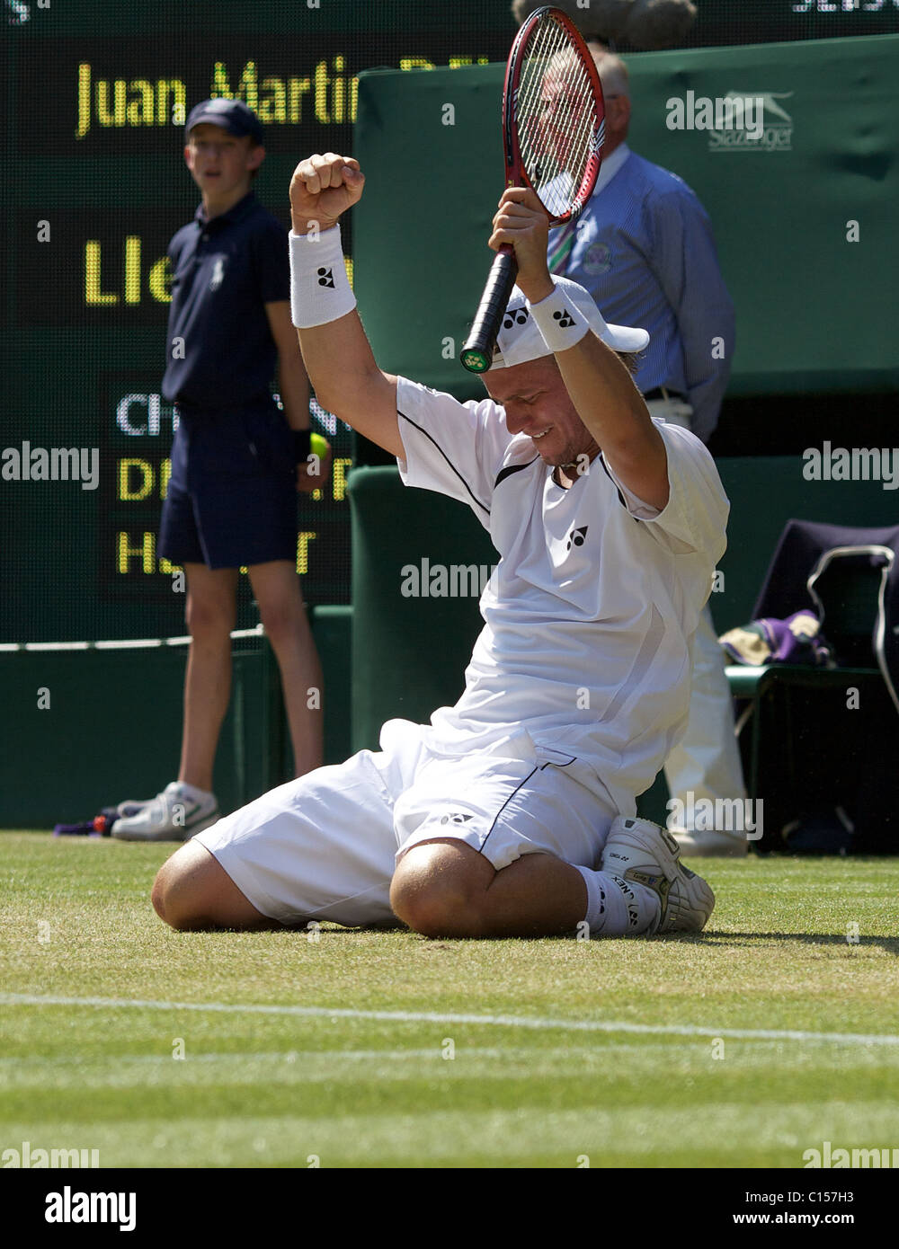 Lleyton Hewitt, Australia, in action at the All England Lawn Tennis ...