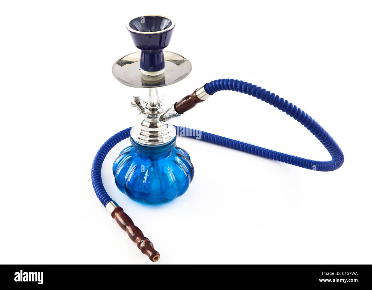 Image of a blue middle-eastern shisha Stock Photo - Alamy