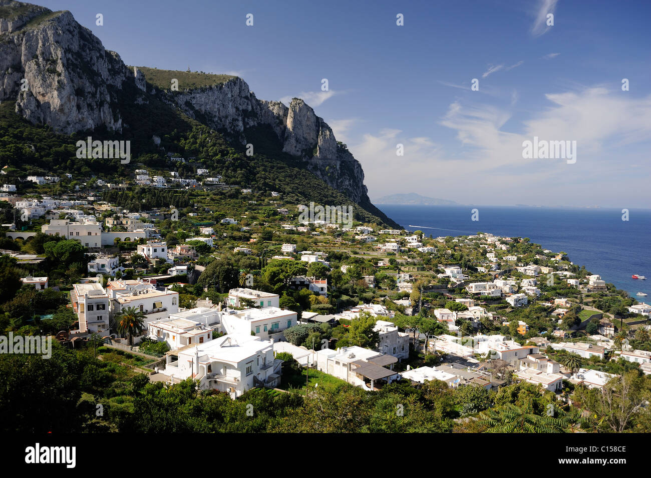 Capri island houses hi-res stock photography and images - Alamy