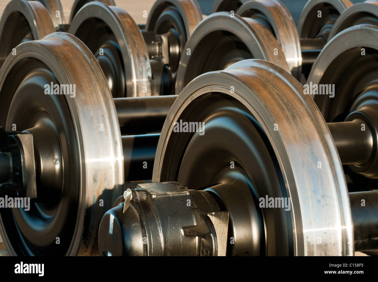 Rail wheels and axle hi-res stock photography and images - Alamy