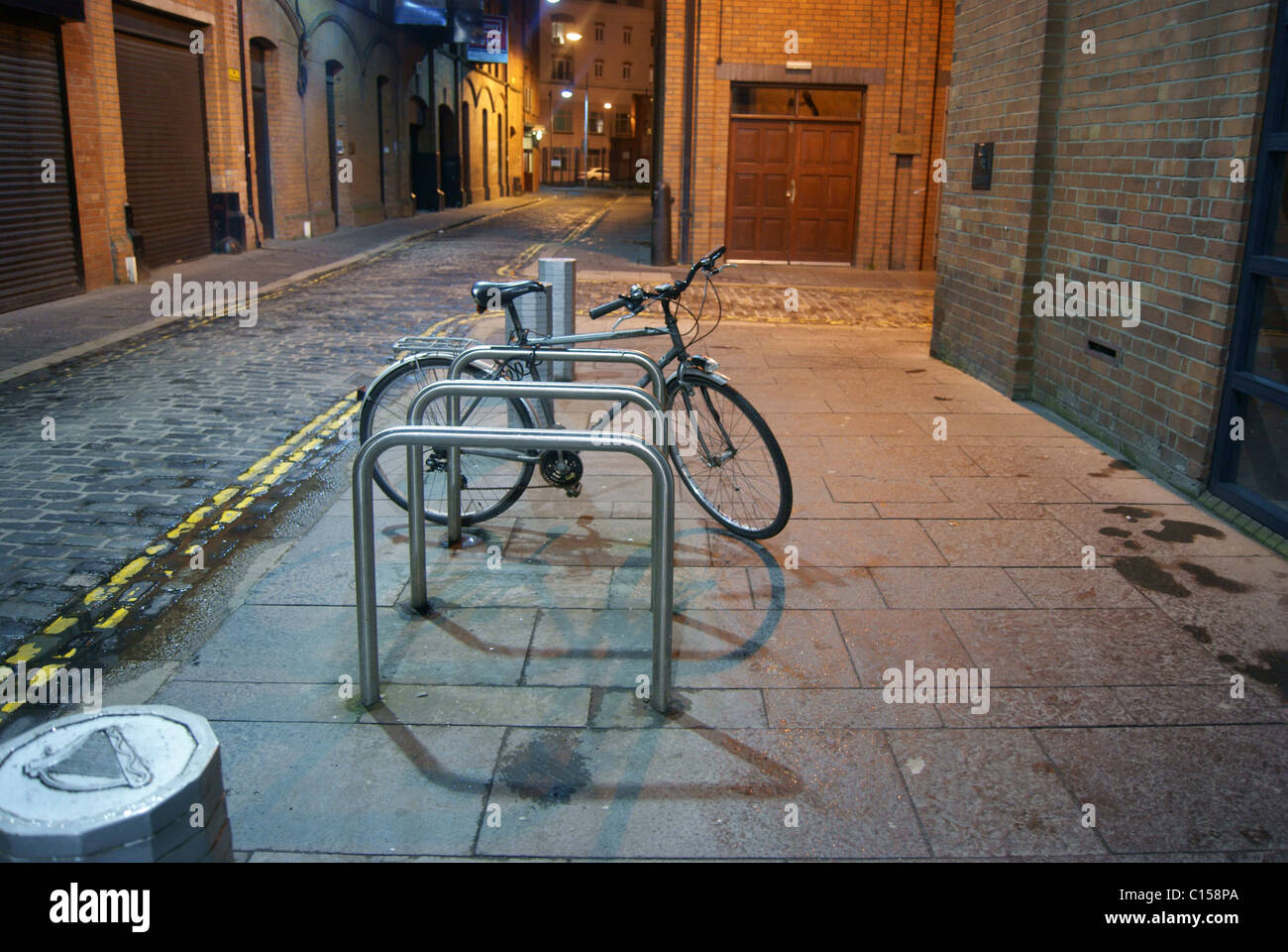 Hitching Post Bike Stock Photo - Alamy