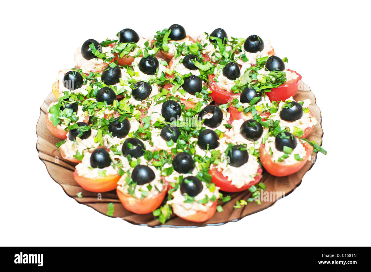 Olive halves hi-res stock photography and images - Alamy
