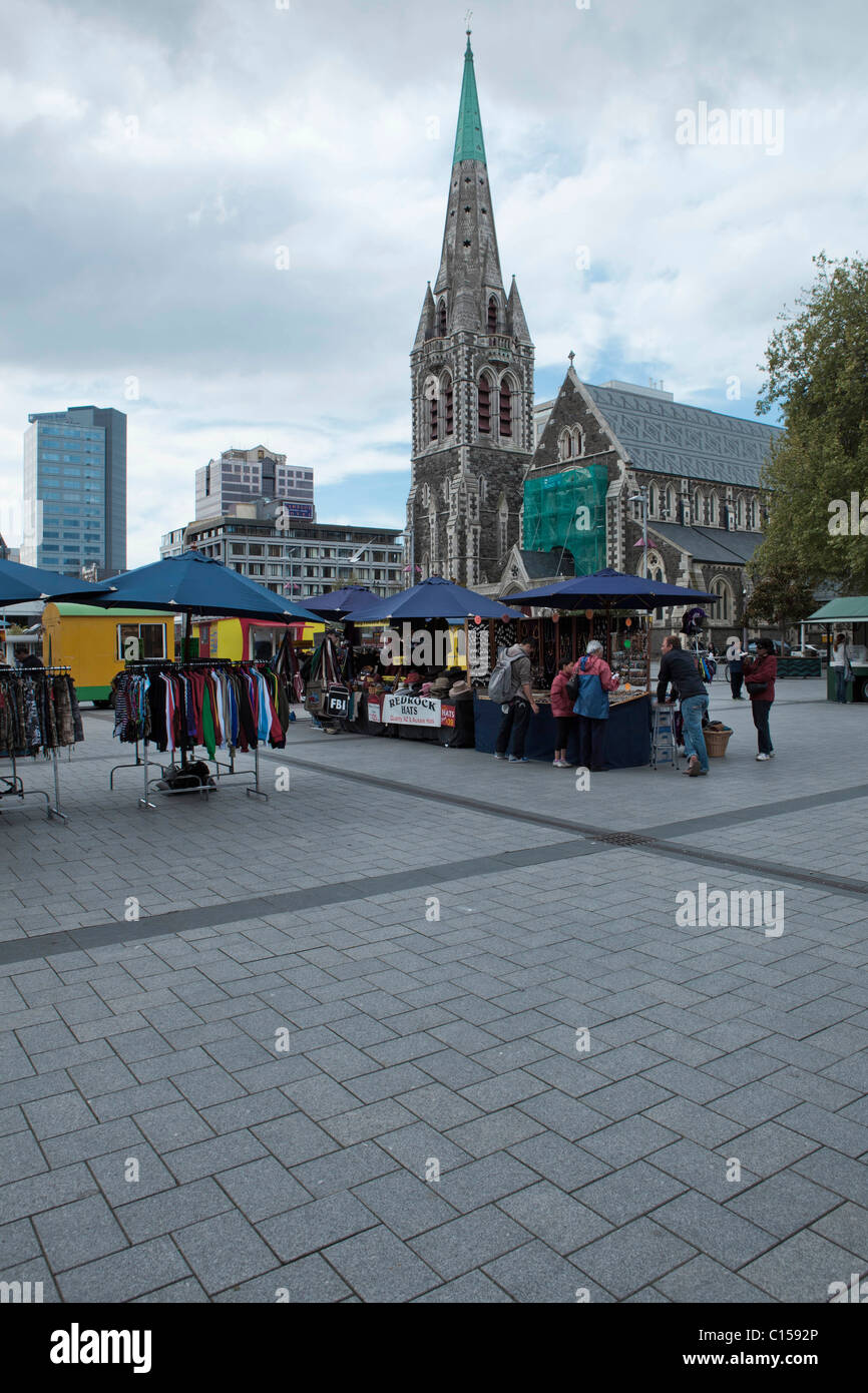 Christchurch cathedral cathedral square hi-res stock photography and ...