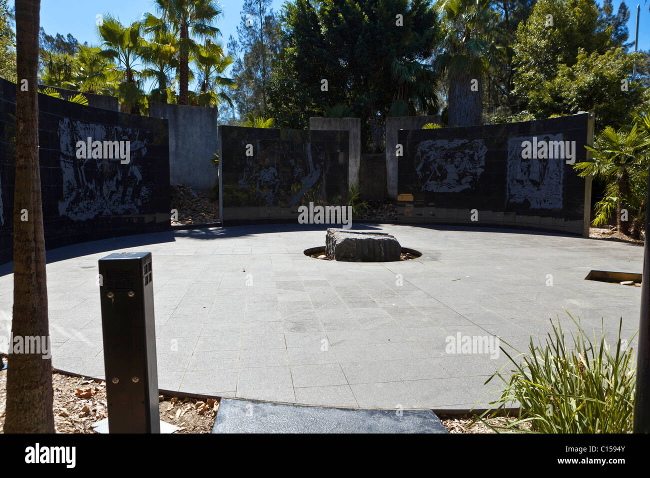 The main memorial on the Kokoda Track memorial walkway at Rhodes, NSW ...