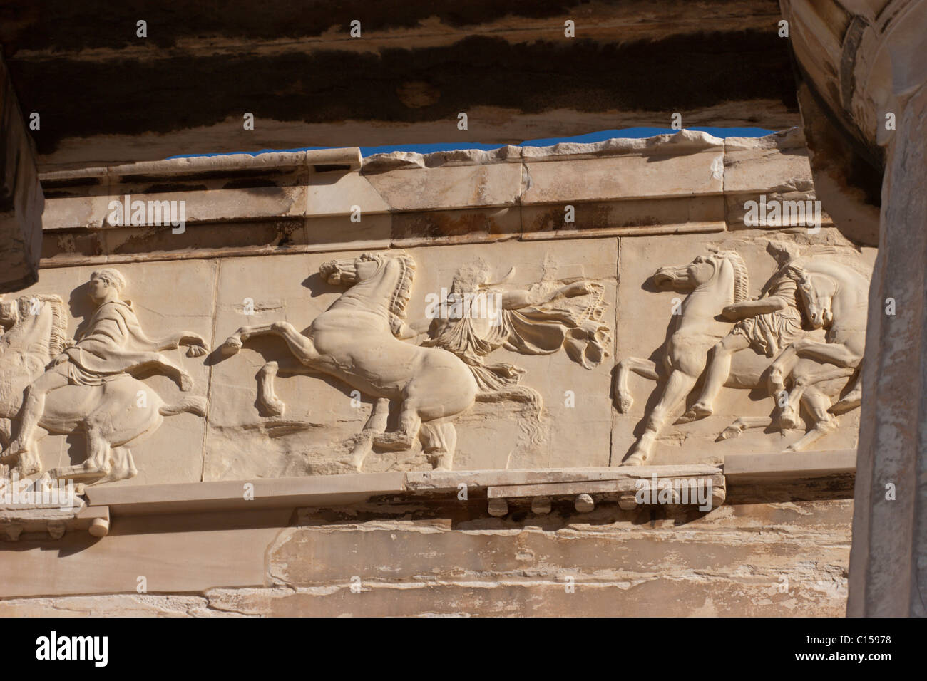 Greece Acropolis tourist tourism touristic marble statues history ...