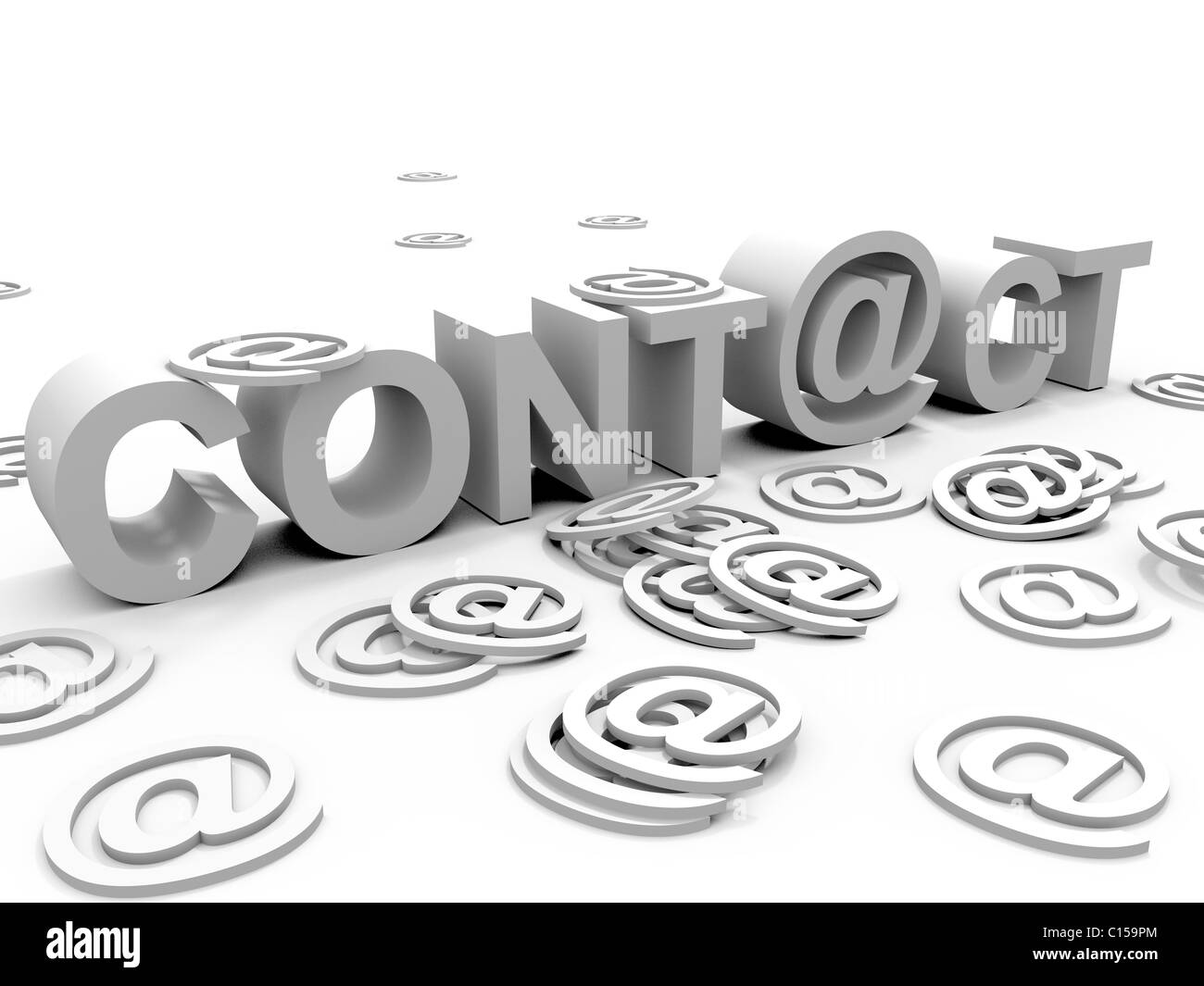 Contact with alias signs Stock Photo - Alamy